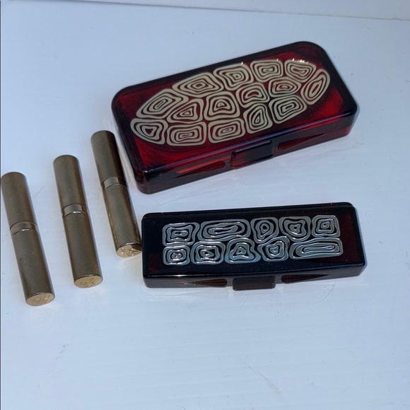 Max Factor | Accessories | 6s 70s Lucite Boxes With Gold Vintage Tubes ...